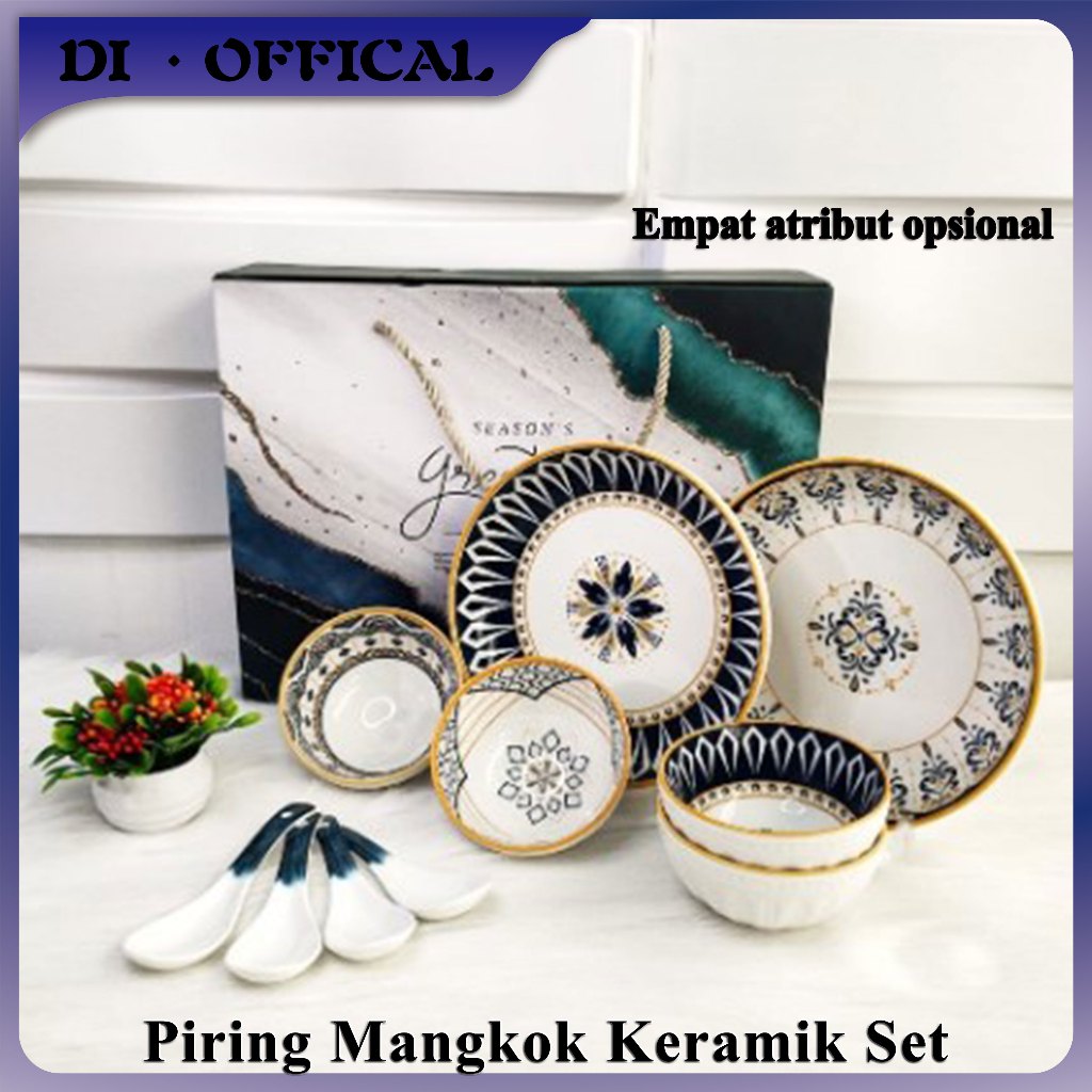 Jual Piring Mangkok Keramik Set Hampers Piring Mangkok Keramik Set ...