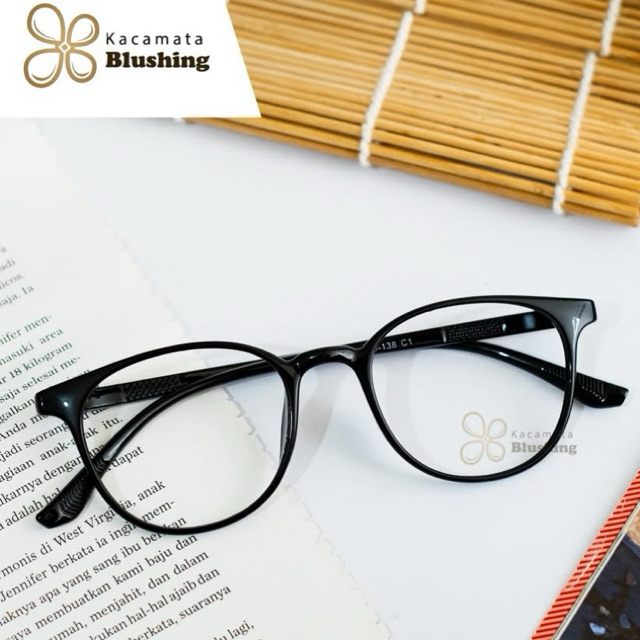 Jual Kacamata Blushing – Frame Moly Black Full Plastik Kokoh I Strong & Durable, Lightweight ...