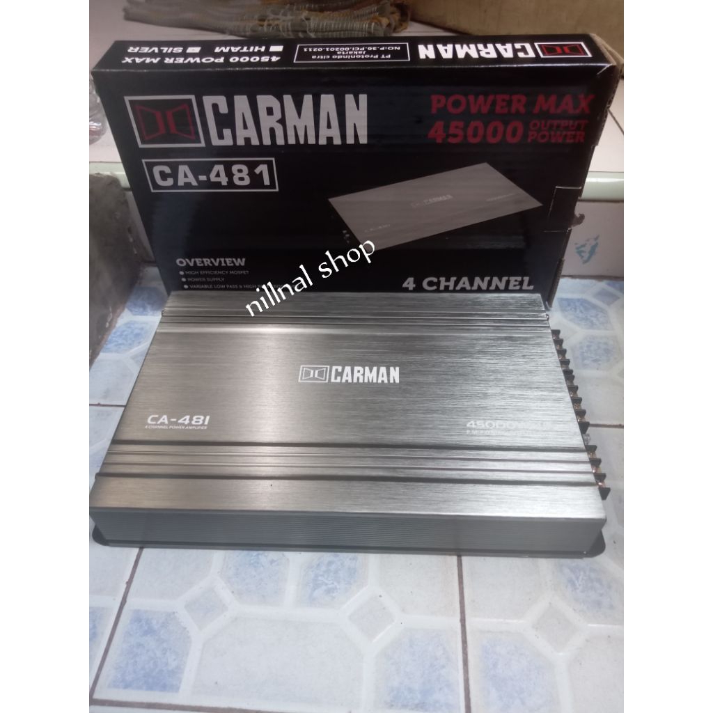 Jual power mobil carman ca 481 4chanel murah, tenaga ok | Shopee Indonesia