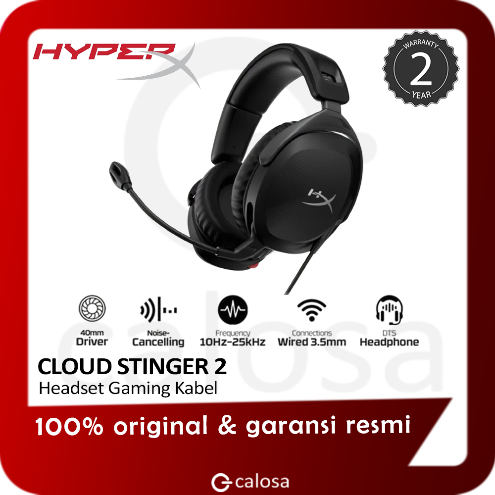 Jual Hyper X Cloud Stinger 2 / Cloud Stinger 2 Core Headset Gaming Kabel Wired / HyperX | Shopee ...