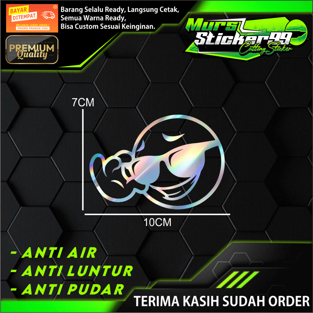Jual Sticker Cutting EMOTE KEREN Cocok Untuk Motor Dan Mobil | Shopee ...