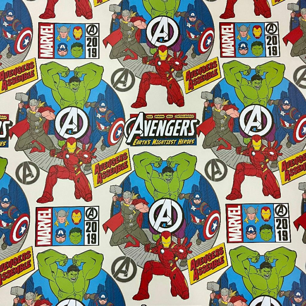 Jual Kertas Kado Jumbo Sansan Wawa Motif Avengers / Marvel / Disney ...