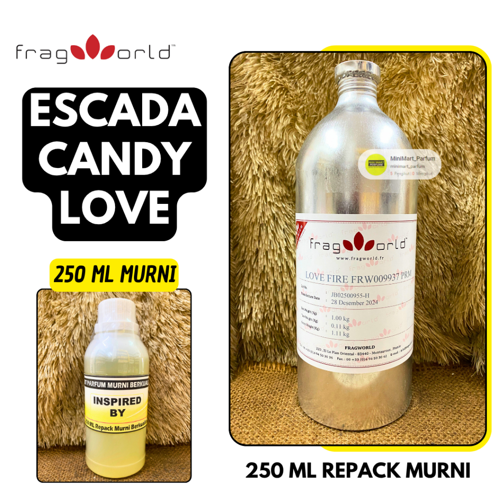 Jual Bibit Parfum CANDY LOVE Berkualitas 250 ML Repack MURNI FRAGWORLD ...