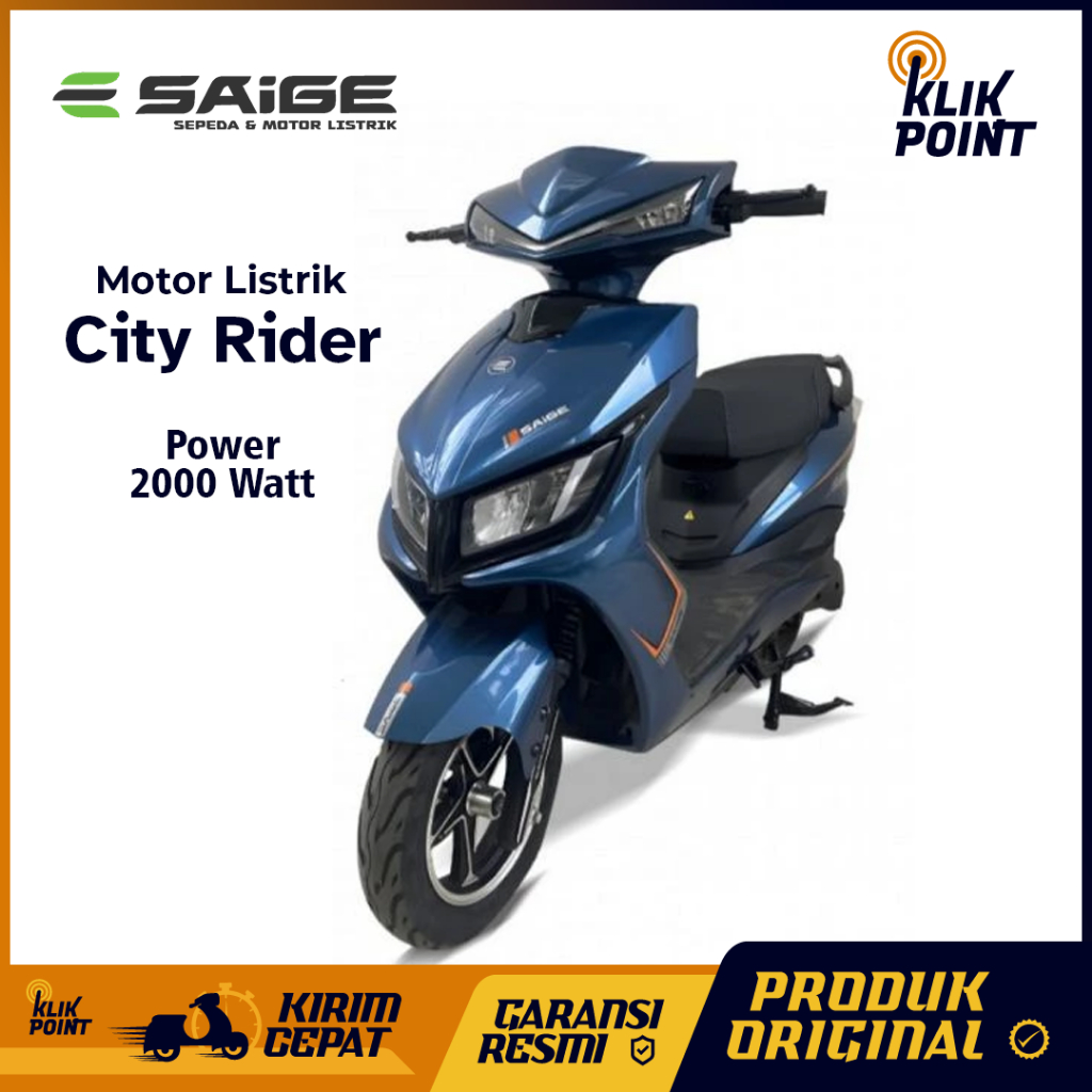 Jual Motor Listrik SAiGE City Rider Power Motor 2000Watt EBike Scooter ...