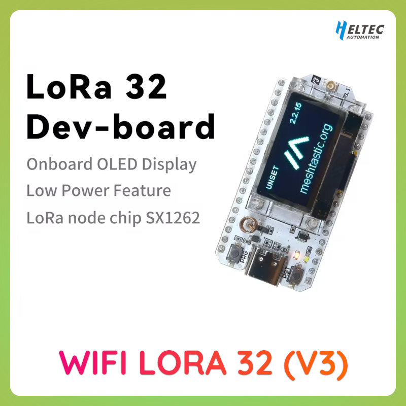 Jual HELTEC AUTOMATION WIFI LORA 32 V3 ESP32-S3 SX1262 LORA NODE MESHTASTIC AND LORAWAN ...