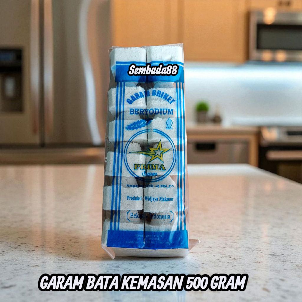Jual GARAM BATA PRIMA SUPER KEMASAN 500 GRAM / GAREM / GARAM BRIKET ...