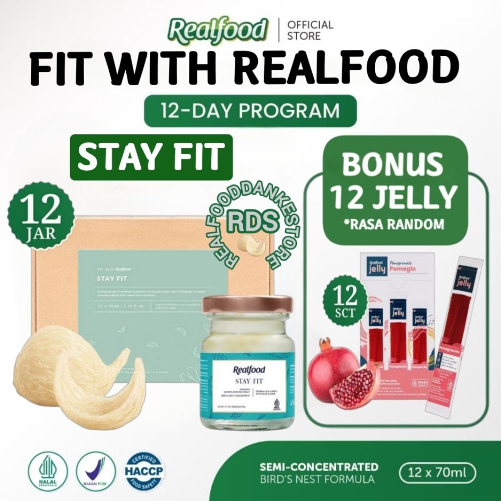 Jual Realfood Stay Fit 6 Botol & 12 Botol Bonus Jelly ( Minuman Sarang ...