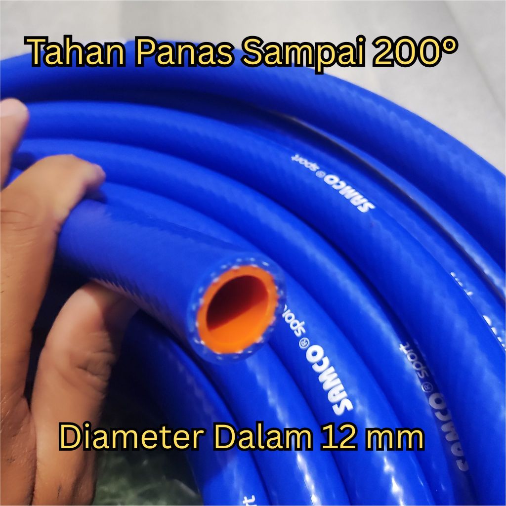 Jual Selang Vakum Radiator Samco Diameter Dalam 12 mm dengan 2ply ...