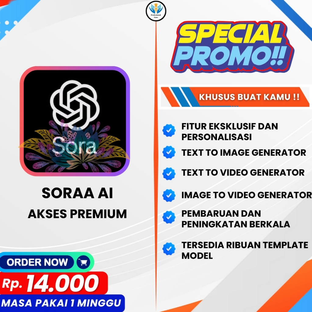Jual Generate Image - VIdeo With Sooraa AI Pro - Imajinasi Bisa Jadi Nyata Dengan Bantuan AI ...