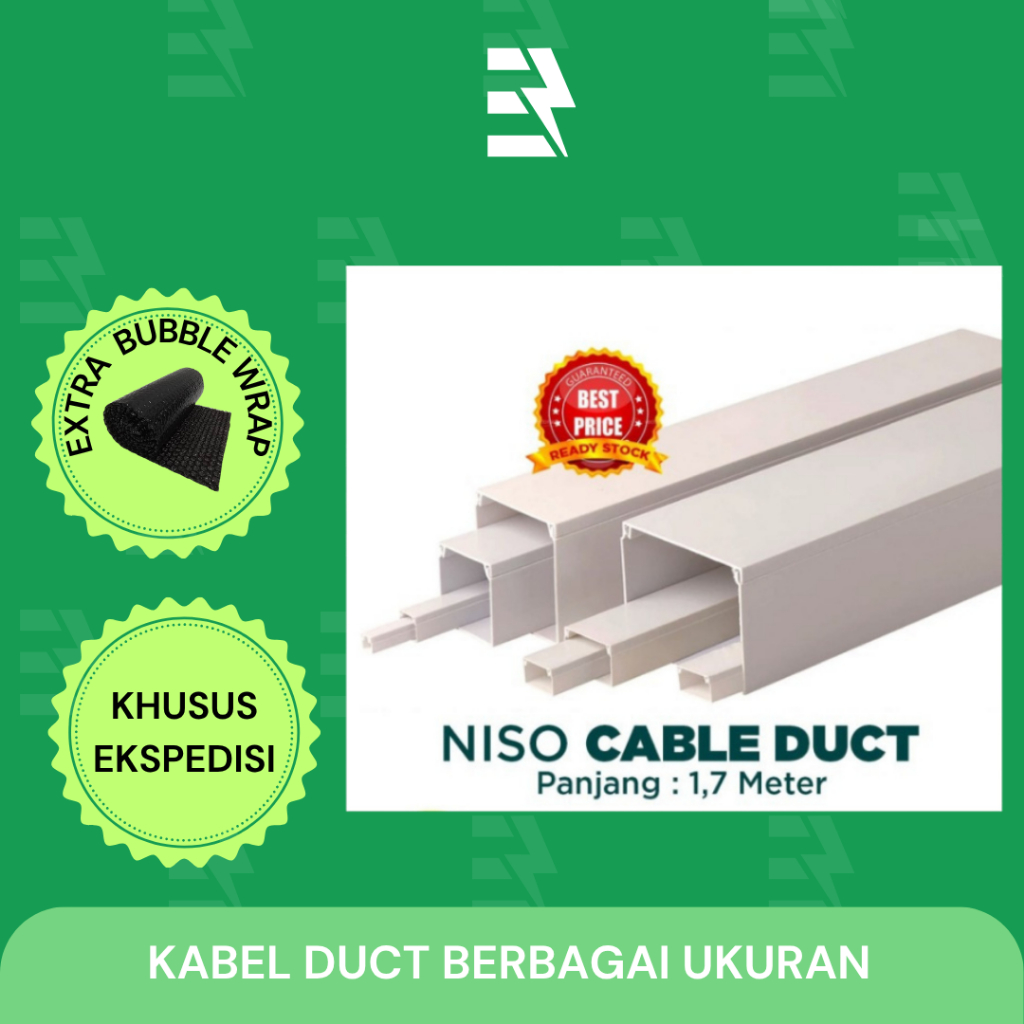 Jual (KHUSUS EKSPEDISI) NISO KABEL DUCT DUCTING / KABEL DUCK PAKET 5 ...