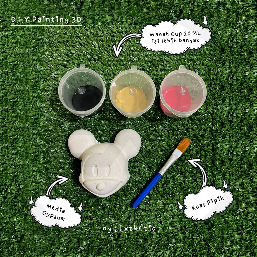 Jual MAINAN EDUKASI ANAK MEWARNAI 3D PAINTING SERIES MICKEY MOUSE ...