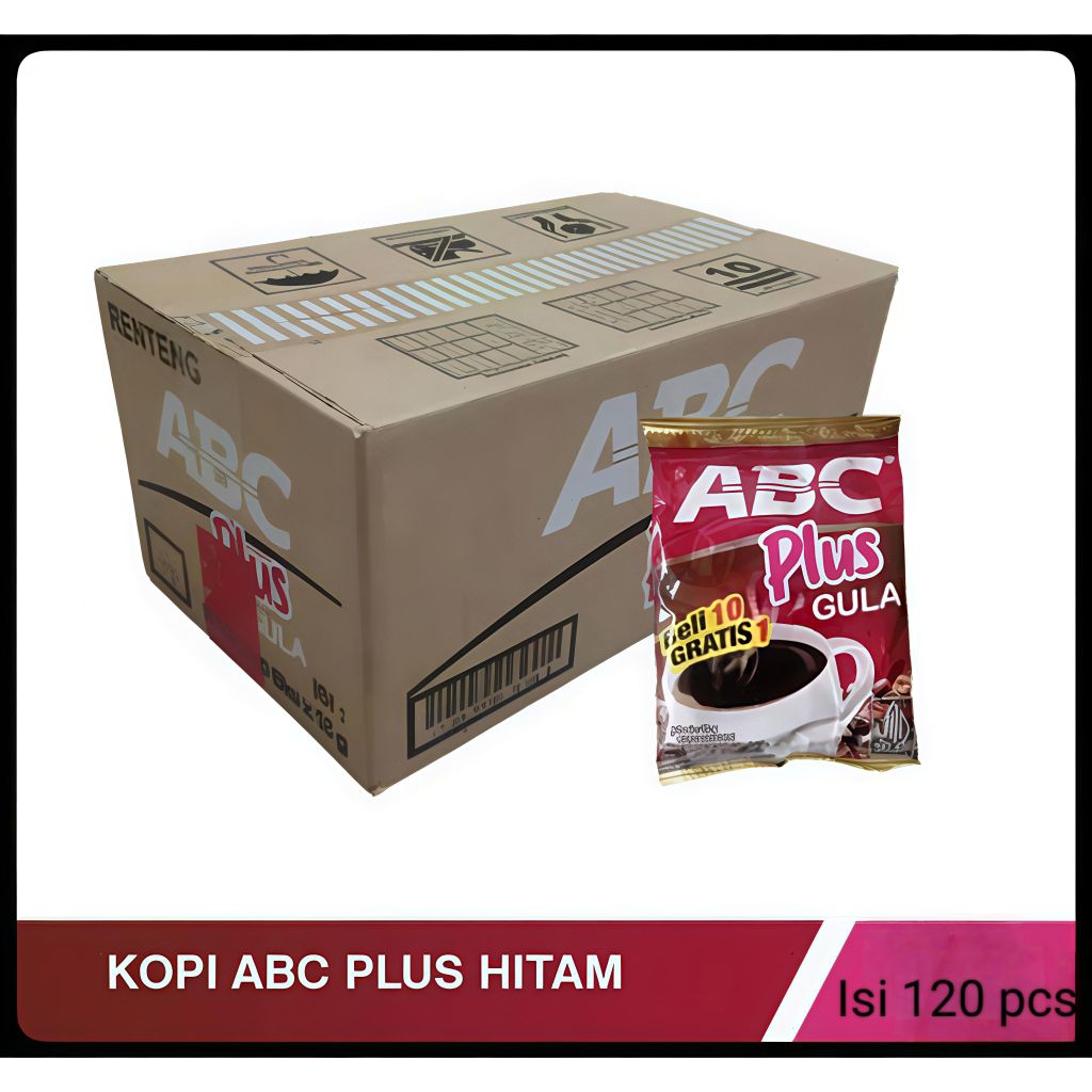 Jual KOPI ABC PLUS GULA 1 DUS ISI 120 PCS | Shopee Indonesia
