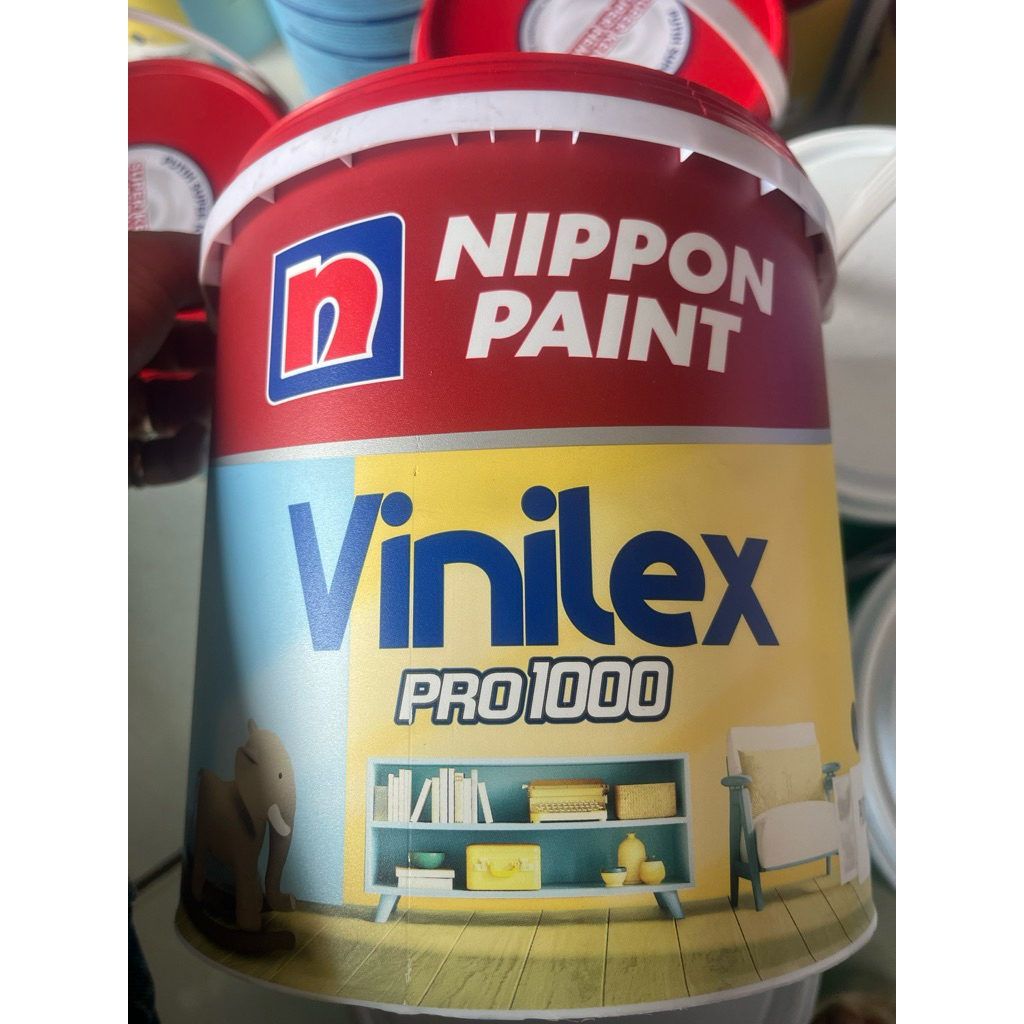 Jual Nippon vinilex pro 1000 cat tembok 4,5 kg super white | Shopee ...