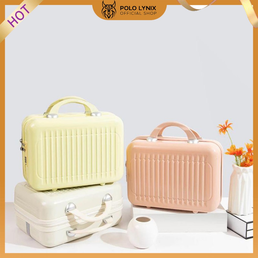 Jual Tas Koper Kosmetik Mini 14 inch Elegan Stylish Di lengkapi Kunci ...