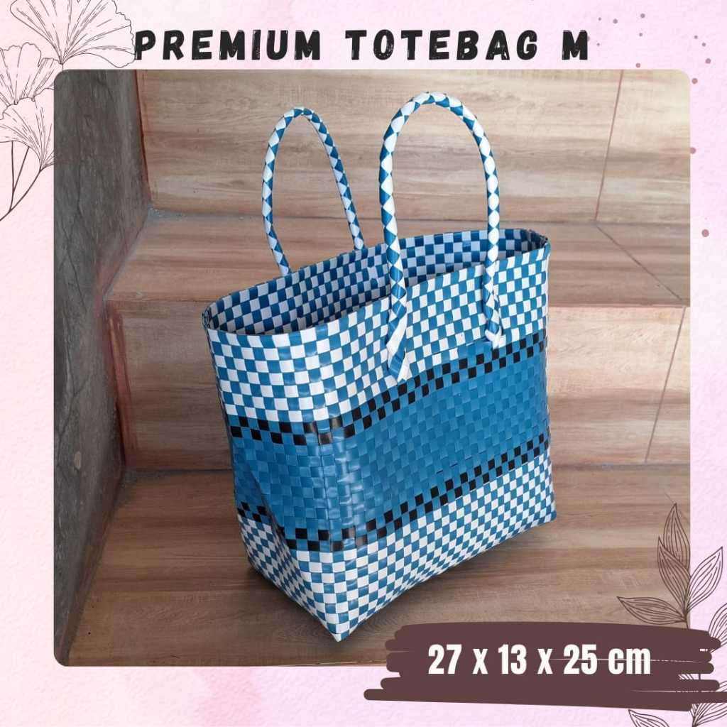Jual Tas Anyaman Premium Size M / Tas Belanja Souvenir / Tas Nasi Box ...