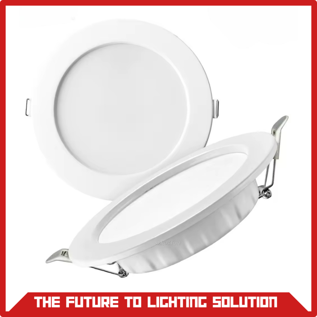 Jual LAMPU DOWNLIGHT LED PANEL LAMP 7W/9W/12W/18W PUTIH/KUNING TIPIS ...