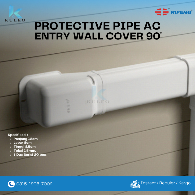 Jual Entry Wall Cover 90derajat Protective Pipe AC - entry wall 90 ...