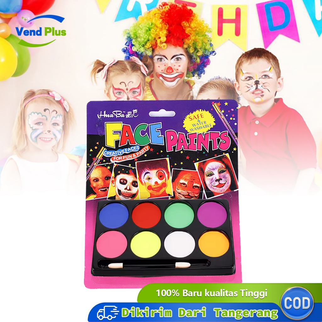 Jual 8 Warna Face Painting Cat Muka Body Painting Cat Wajah Anak DIY ...