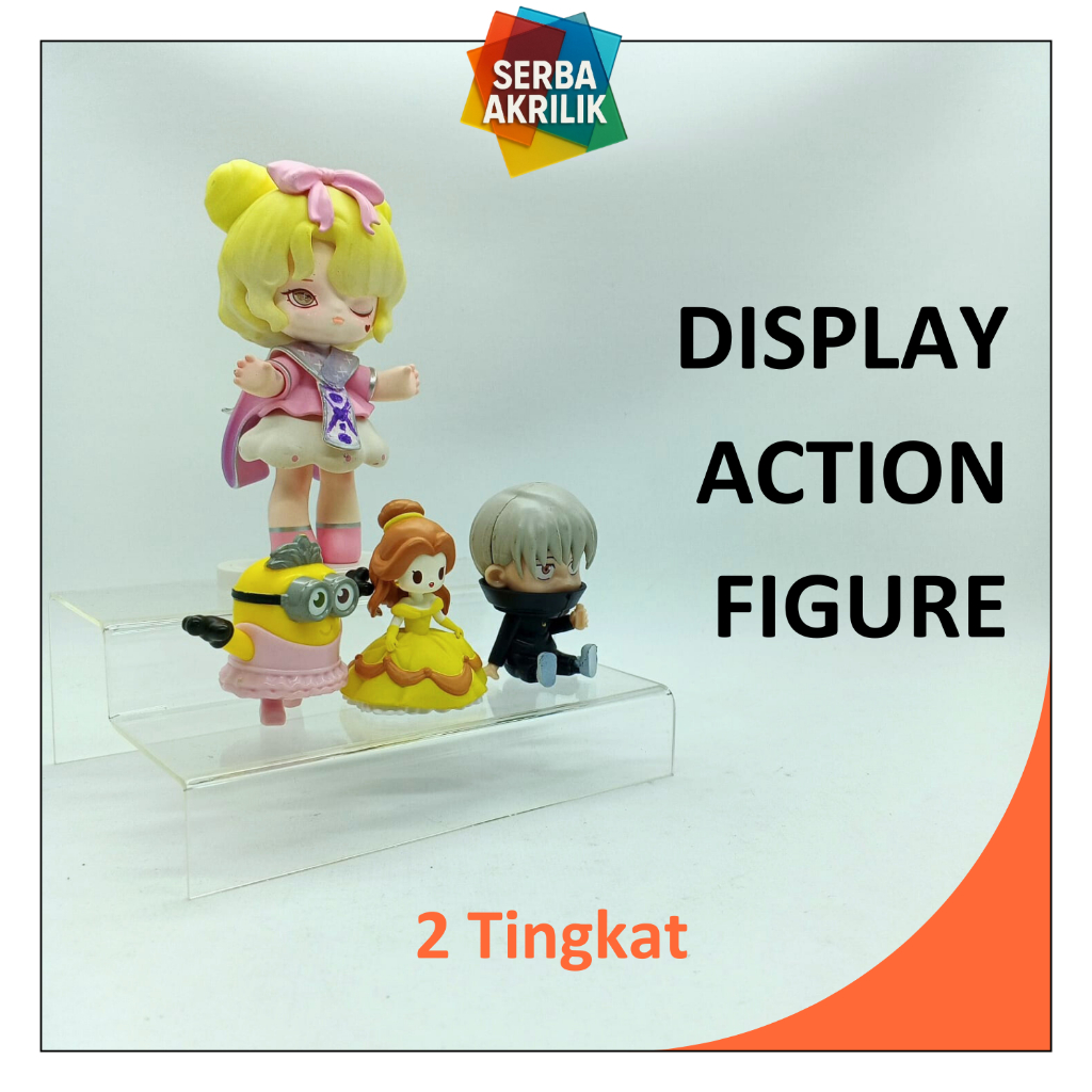 Jual STANDER STAND DISPLAY FIGURE AKRILIK 2 TINGKAT TANGGA AKRILIK ...