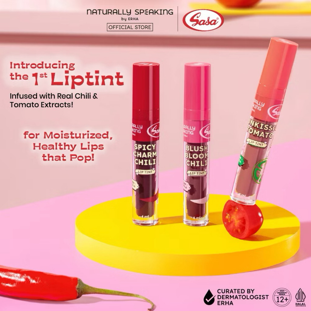 Jual Naturally Speaking x SASA Lip Tint 4 ml | Shopee Indonesia