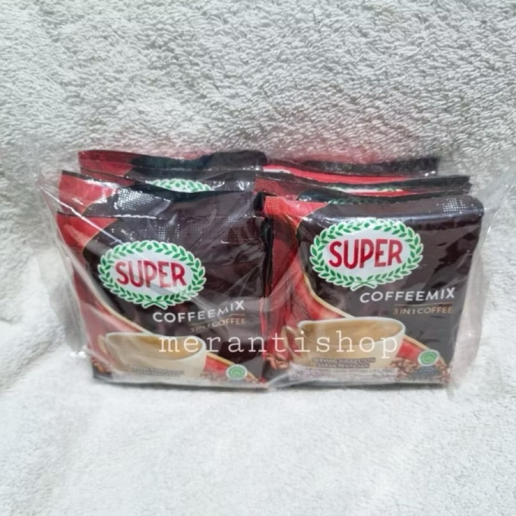 Jual Super Coffee Mix 3in1 Malaysia isi 10 Sachet/ Kopi Instant ...