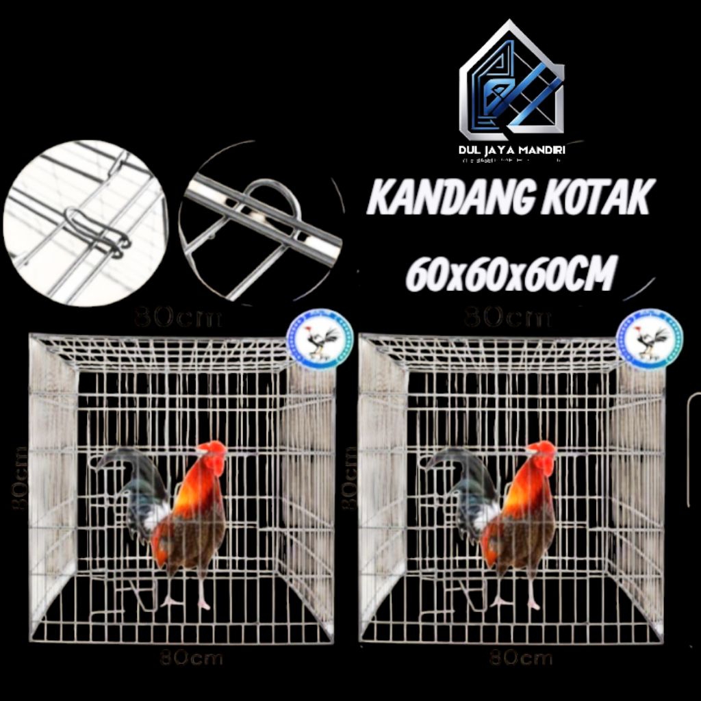 Jual Kurungan Ayam Galvanis Murah 60x60x60 cm/Kurungan Serba Guna | Shopee Indonesia