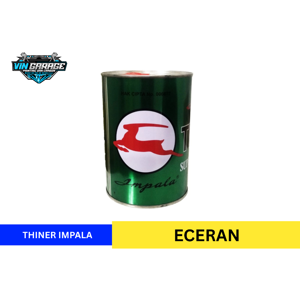 Jual Thinner Impala Pengencer Cat Thinner ECERAN DARI 5L COCOK BUAT CAT ...