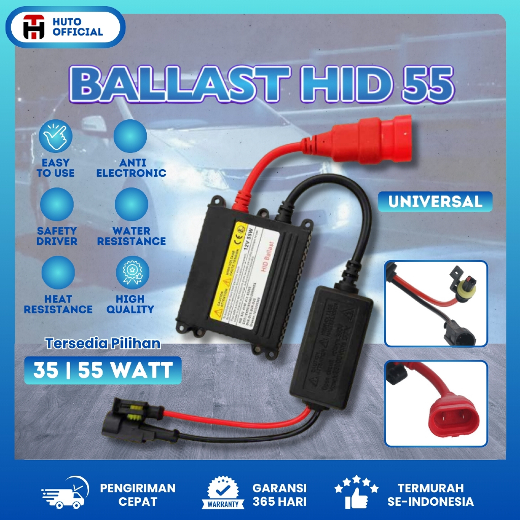 Jual HUTO Ballast HID 35W 55W Balast Lampu Mobil Motor 12V DC Projie ...