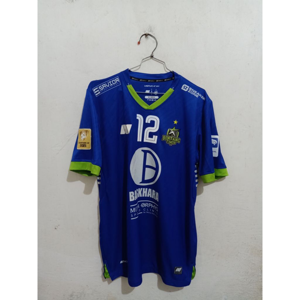Jual Jersey Bintang Timur Surabaya Away Biru PFL 2023 Original Player ...