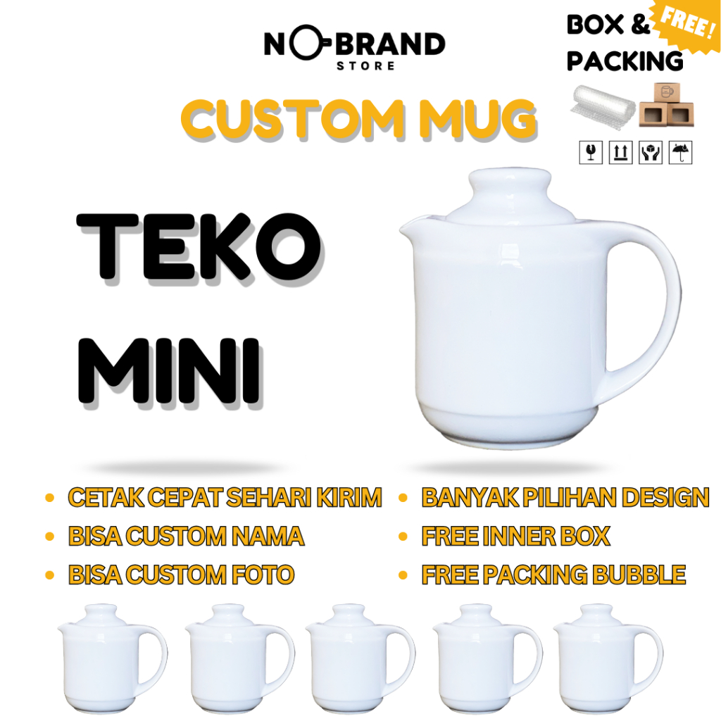 Jual MUG CUSTOM SOUVENIR GELAS ULANG TAHUN CUSTOM TEKO MINI | Shopee ...