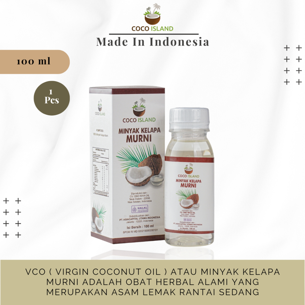 Jual Coco Island / Minyak Kelapa Murni / Virgin Coconut Oil - VCO / Dioles - Dikonsumsi - [100 ...