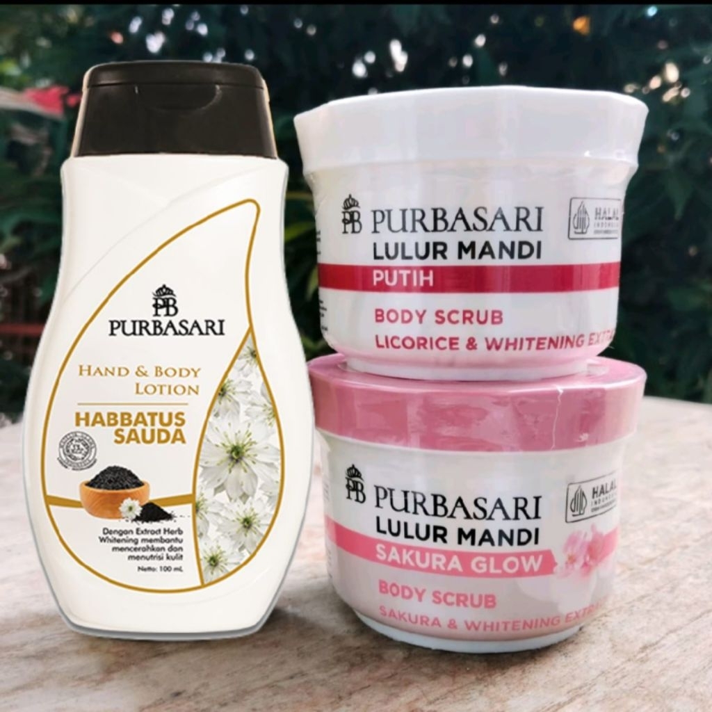Jual ( PAKET ISI 3 ) PURBASARI LOTION HABBATUSAUDA || 100ML + LULUR ...