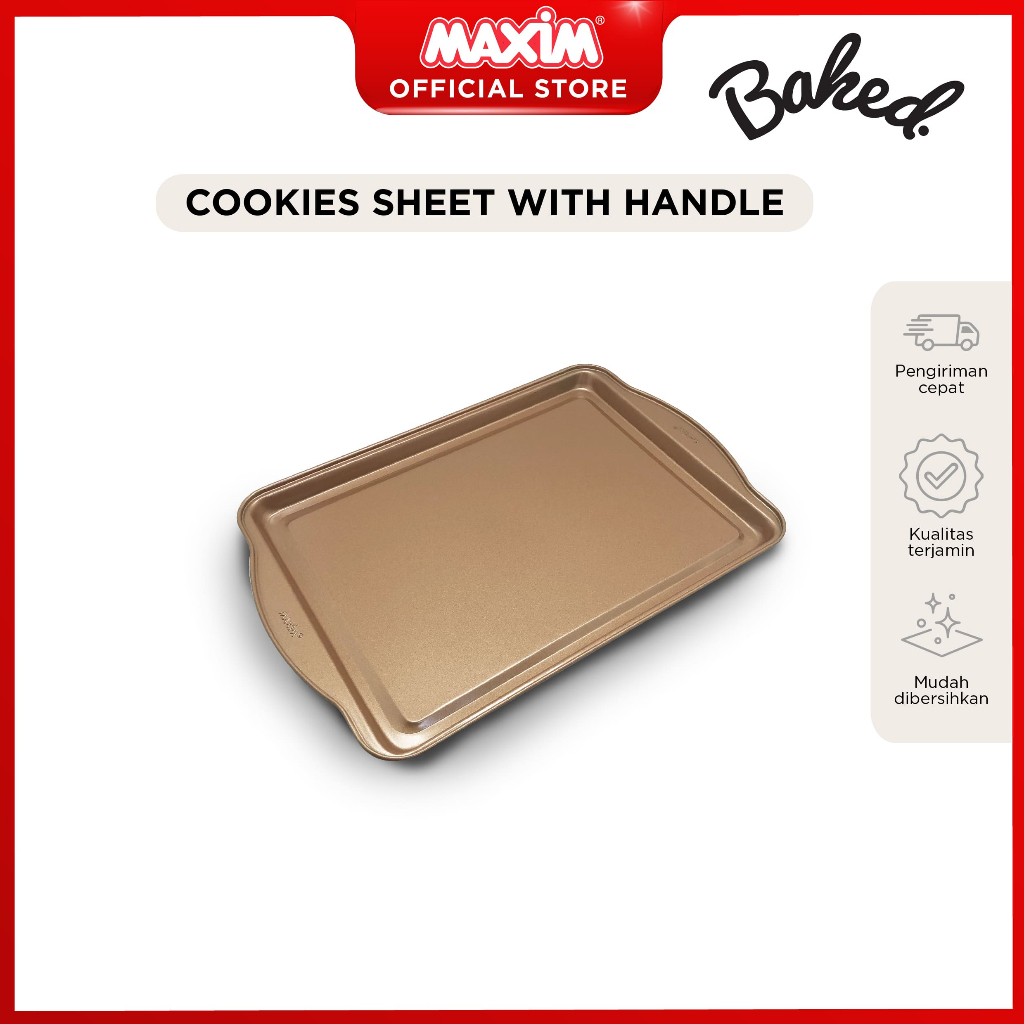 Jual Maxim New Bakeware 38.5cm Cookies Sheet Loyang Kue With Handle ...