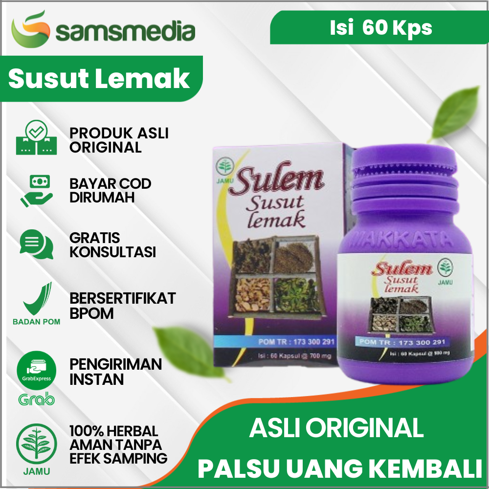 Jual SULEM SUSUT LEMAK ORIGINAL 100% Botol ada embos Makkata kemasan ...
