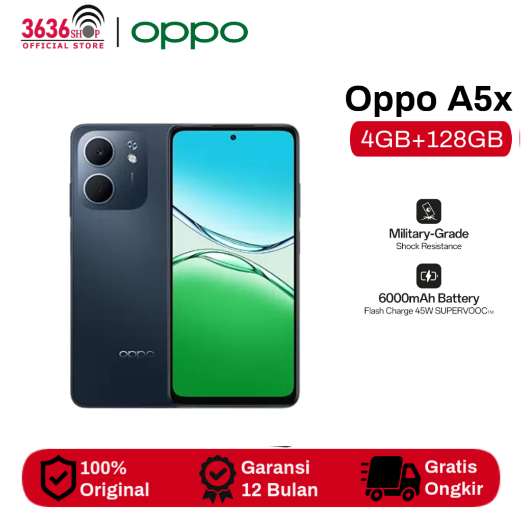 Jual Oppo A5X 4GB+128GB - Display 6.67 inches - Snapdragon 6s 4G Gen1 ...