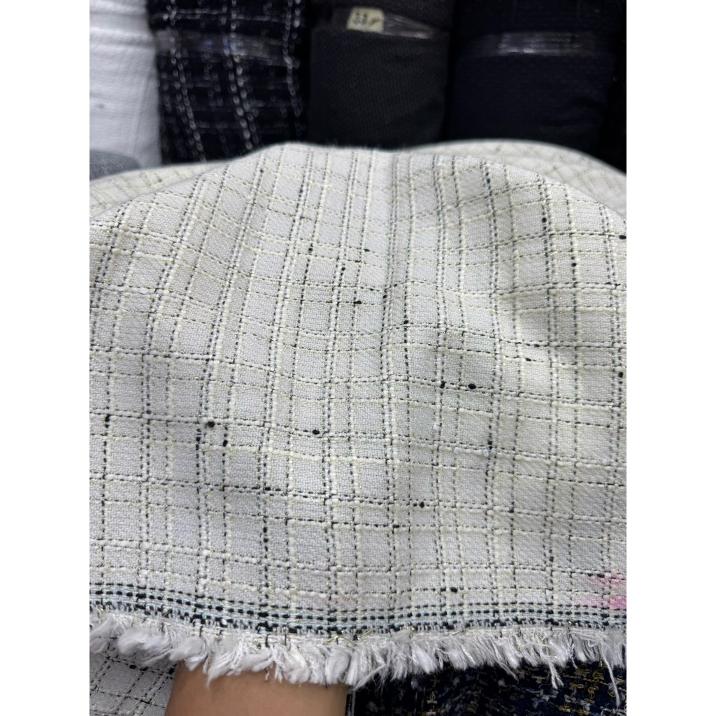Jual Bahan Tweed Woll Zara Import Garment (Khusus hitam Putih dan Bw ...