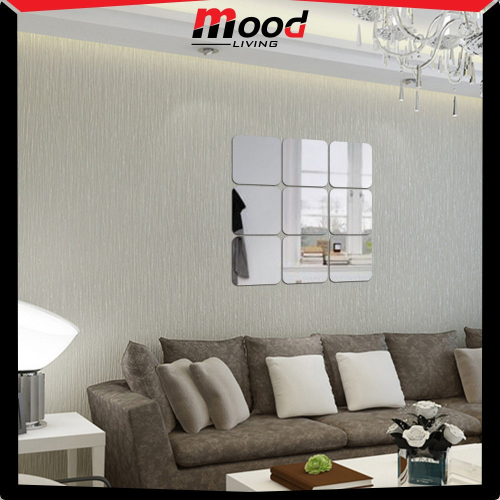 Jual EC Stiker Kaca Rias Persegi 30X30 Mirror Wall Decoration / Cermin ...