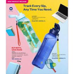 Jual botol eco 1,2L PROMO aquavibe bottle 1,2L straw ORI Tupperware ...