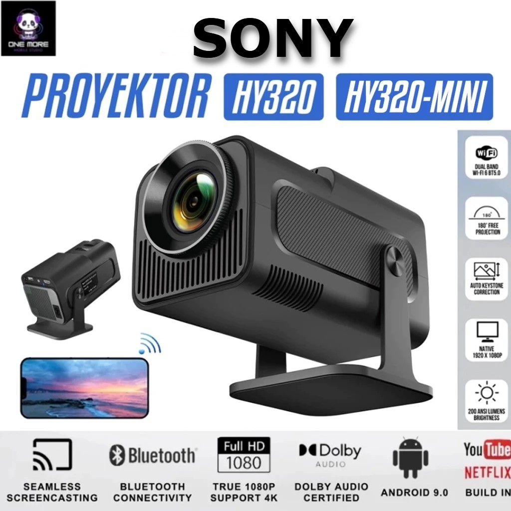Jual Proyektor HY320 4K UHD Android 11.0 1080P Proyektor Mini Portabel ...