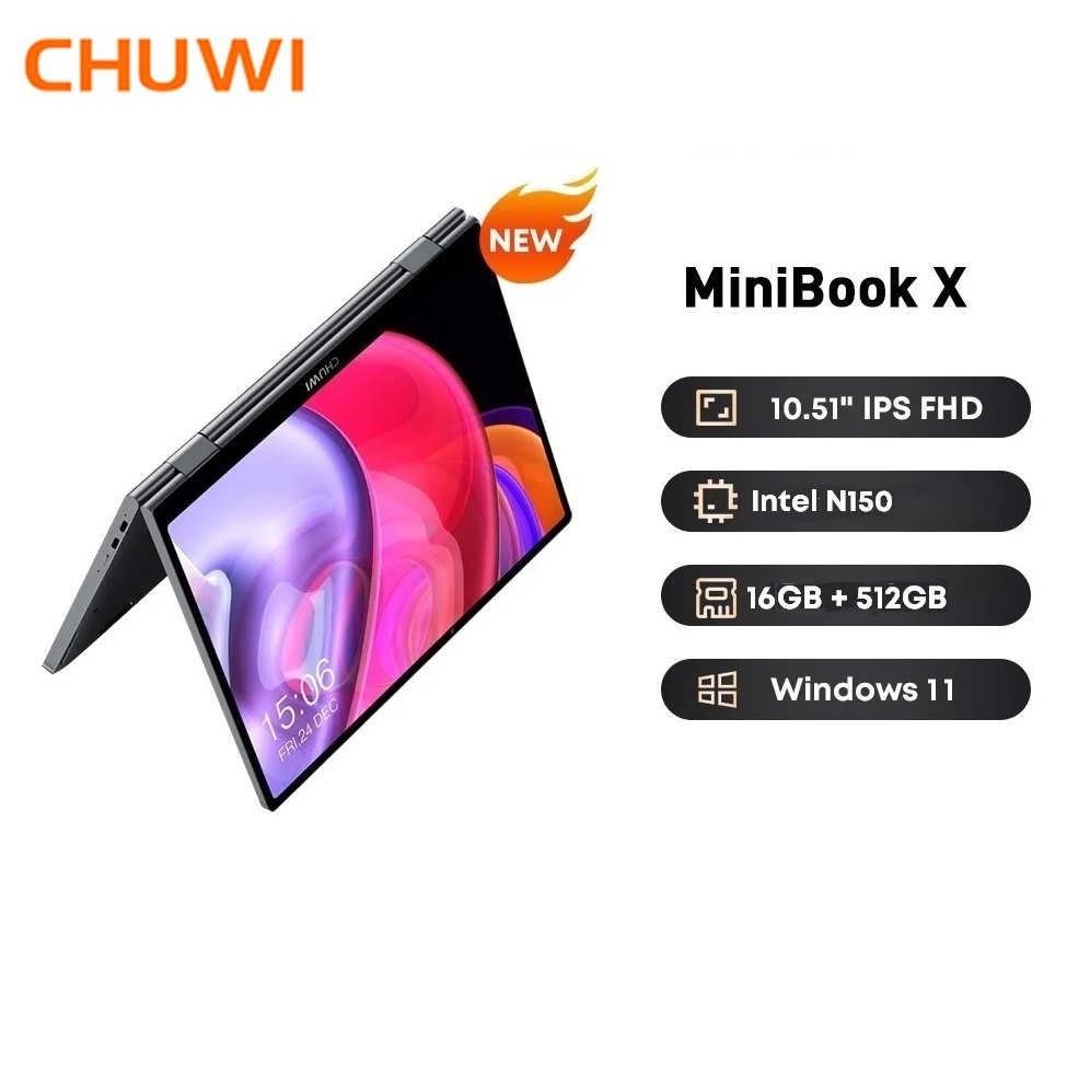 Jual CHUWI MiniBook X N150 - 10.51-inch Touch Screen Ultra Mini Laptop ...