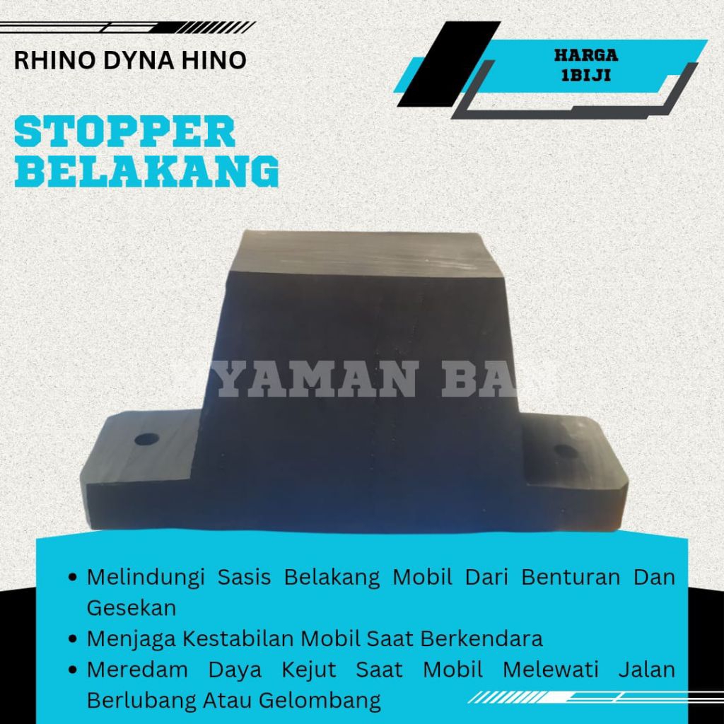 Jual karet stopper belakang Rhino Dyna Hino bahan ban harga 1biji ...