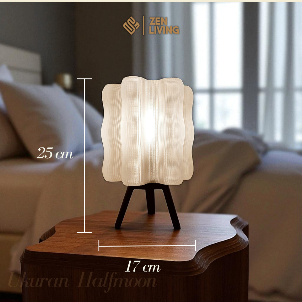 Jual Zen Living - Lampu Meja Kamar Tidur Moon LED Aesthetic Ruang Tamu ...