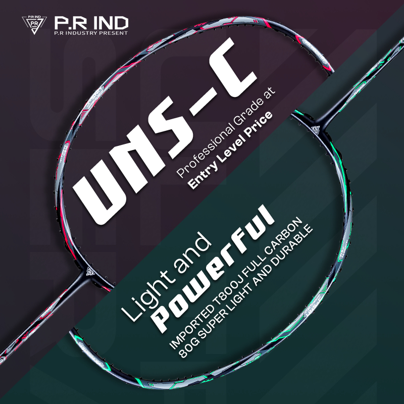 Jual 【CONTROL & ATTACK】Raket Badminton UNS-C | Carbon Fiber Original ...