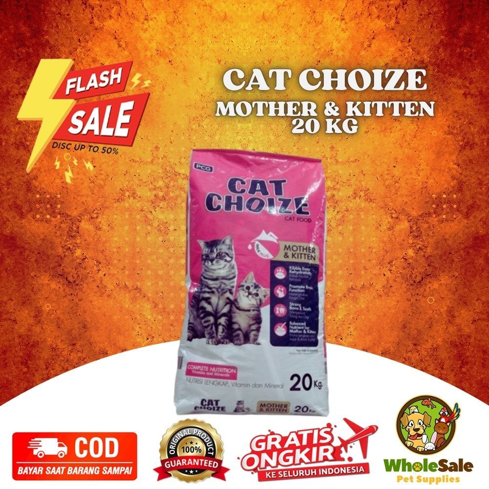 Jual Cat Choize Cat Food Mother & kitten 20KG Makanan Kucing Cat Choize ...