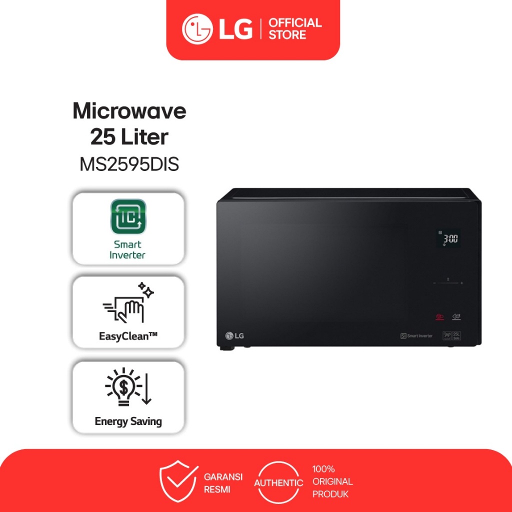 Jual LG NeoChef Microwave Solo 25L - EasyClean - Smart Diagnosis - Smart Inverter - MS2595DIS ...