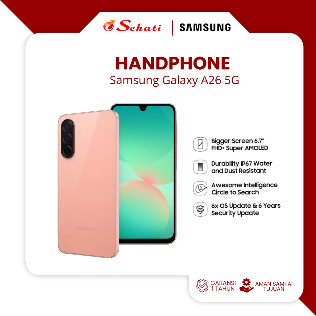 Jual SAMSUNG A26 5G 256GB Handphone HP Samsung Super AMOLED 5000 mAh ...