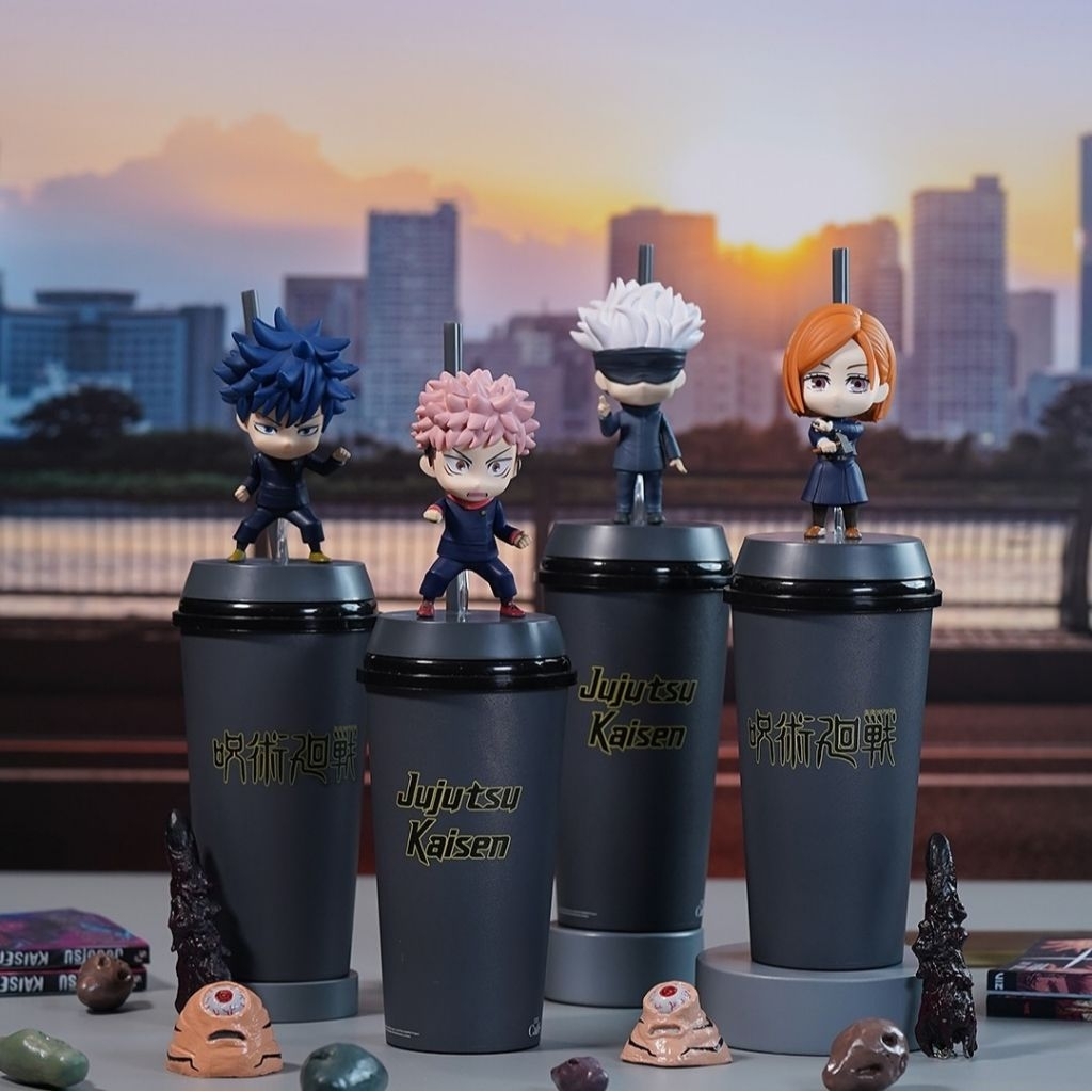 Jual XXI Merchandise Jujutsu Kaisen Tumbler Cup + Topper 100% Original ...