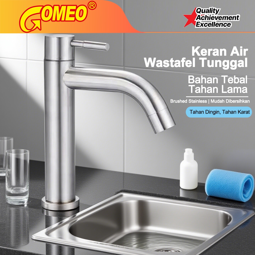 Jual Kran Wastafel Wash Basin Faucet GOMEO | Keran Air Kamar Mandi Cuci ...