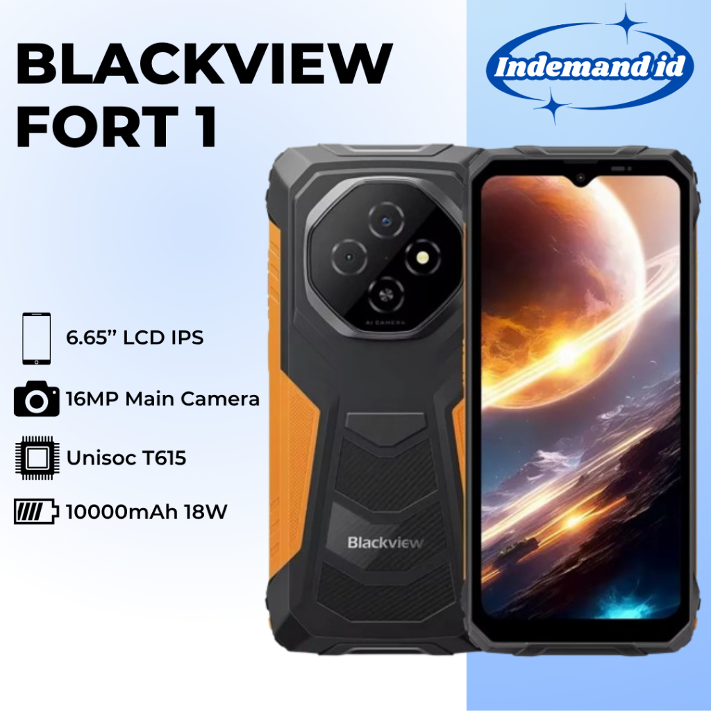 Jual Blackview FORT 1 6.65''LCD IPS 90HZ Unisoc Tiger T615 10000mAh | Shopee Indonesia