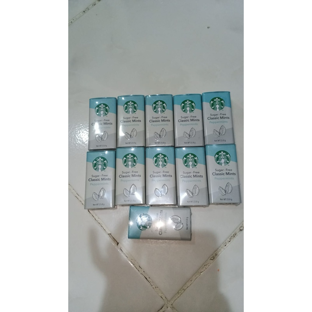 Jual PERMEN STARBUCKS ORIGINAL SEGEL SUGAR FREE CLASSIC MINTS ...